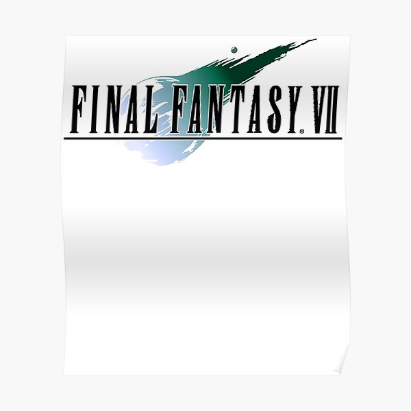 "Final Fantasy 7 Classic Logo Classic" Poster for Sale by ...