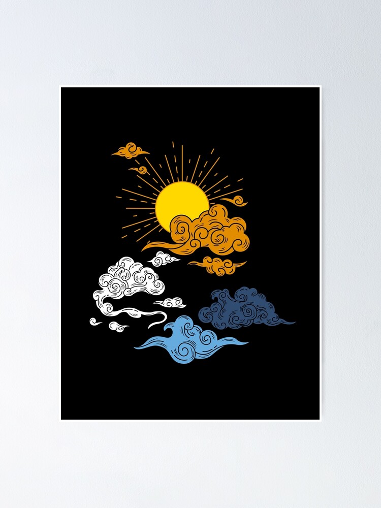 "Aro Ace Sun and Clouds. Aroace Pride" Poster by ClimbingTees | Redbubble