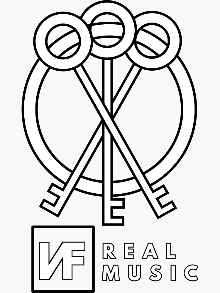 "NF holding the Keys" Sticker for Sale by Lottz17 | Redbubble