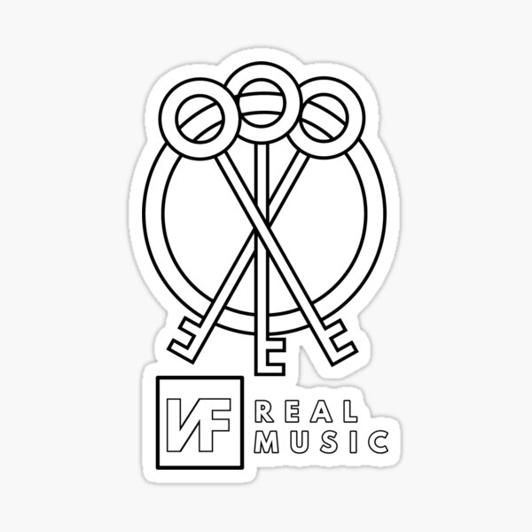 "NF holding the Keys" Sticker for Sale by Lottz17 | Redbubble