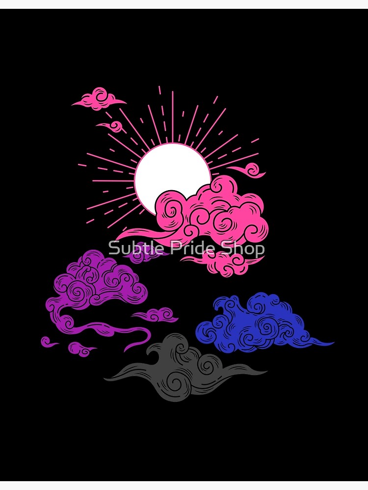 Gender Fluid Sun And Clouds Genderfluid Pride Poster For Sale By
