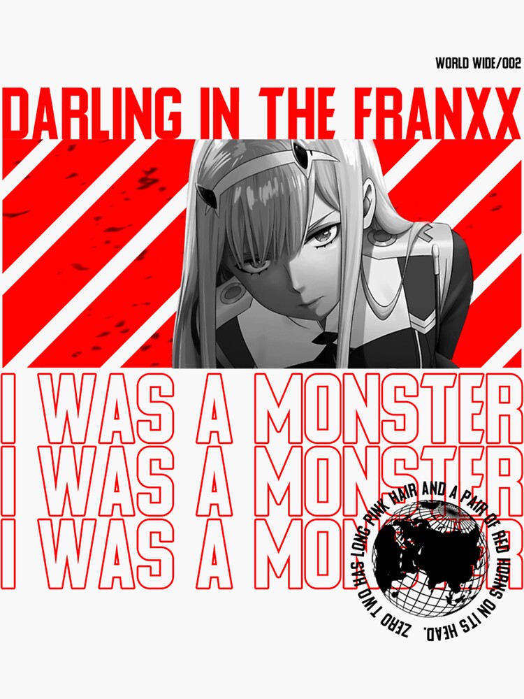 "002 "Zero Two"| Perfect Gift" Sticker for Sale by roslonda | Redbubble