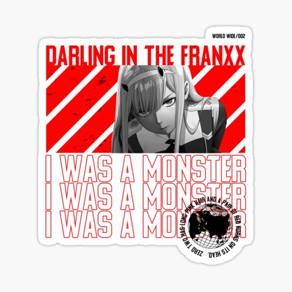 "002 "Zero Two"| Perfect Gift" Sticker for Sale by roslonda | Redbubble