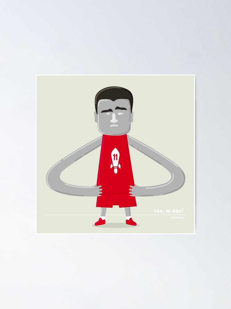 "Yao Ming" Poster for Sale by mykowu | Redbubble