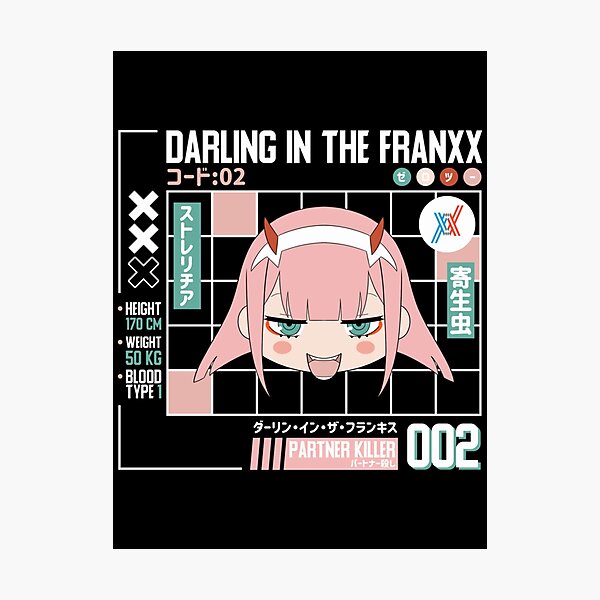 "Zero Two Chibi "DARLING IN THE FRANXX"| Perfect Gift" Photographic ...