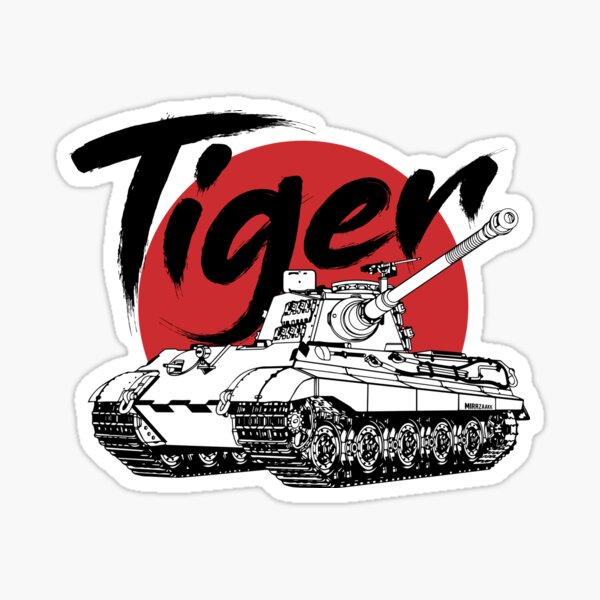 "Tiger tanks WW2 Sunset" Sticker for Sale by MirrZaaKK | Redbubble