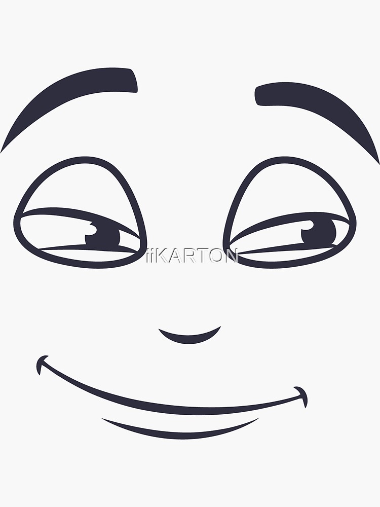 "Facial expressions happy" Sticker for Sale by iiKARTON | Redbubble
