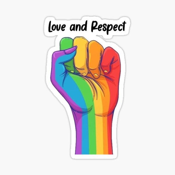 "Fight for Love & Respect " Sticker for Sale by Saliouuu | Redbubble