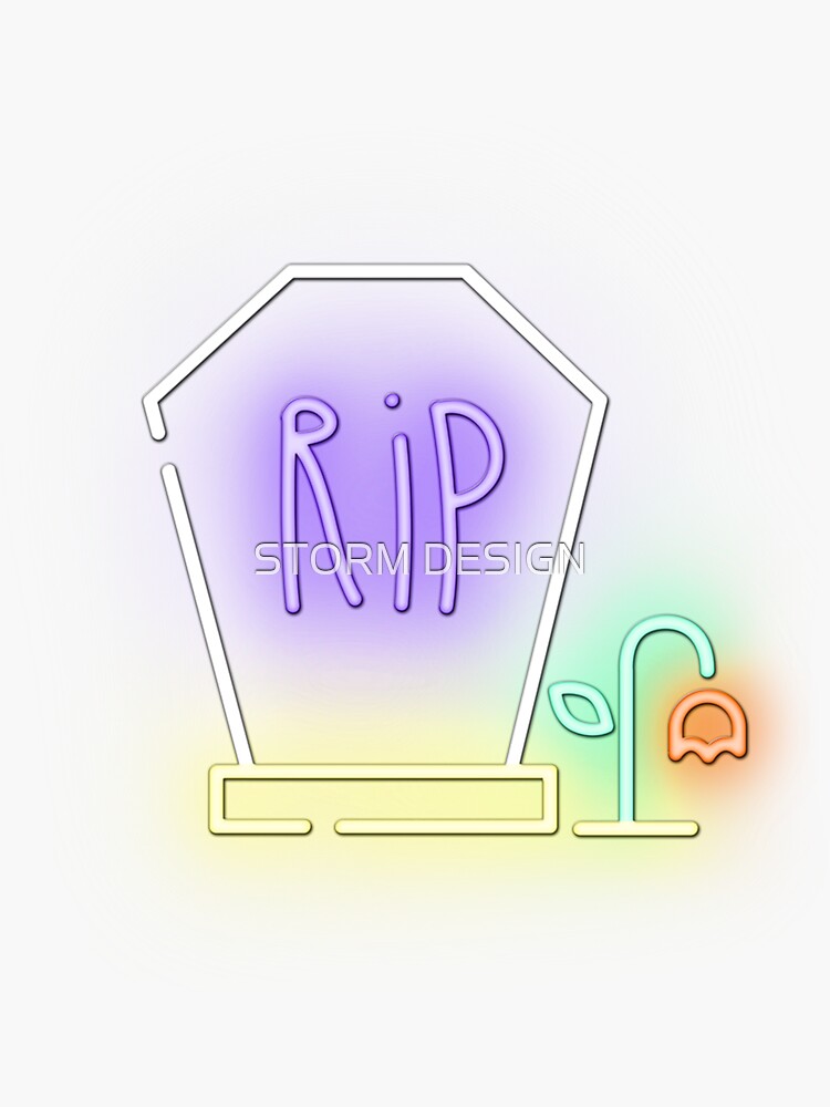 "Neon rip design " Sticker for Sale by Kundansarpe | Redbubble