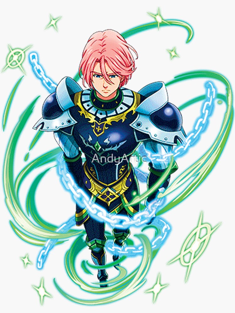 "gilthunder seiyuu" Sticker for Sale by AndyArtic | Redbubble