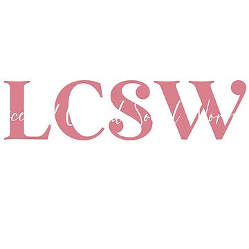 " Licensed Clinical Social Worker Sticker LCSW Social Work Stickers ...