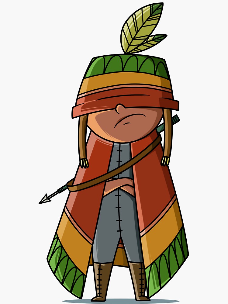 "Hand drawn cute character in standing position" Sticker by ...