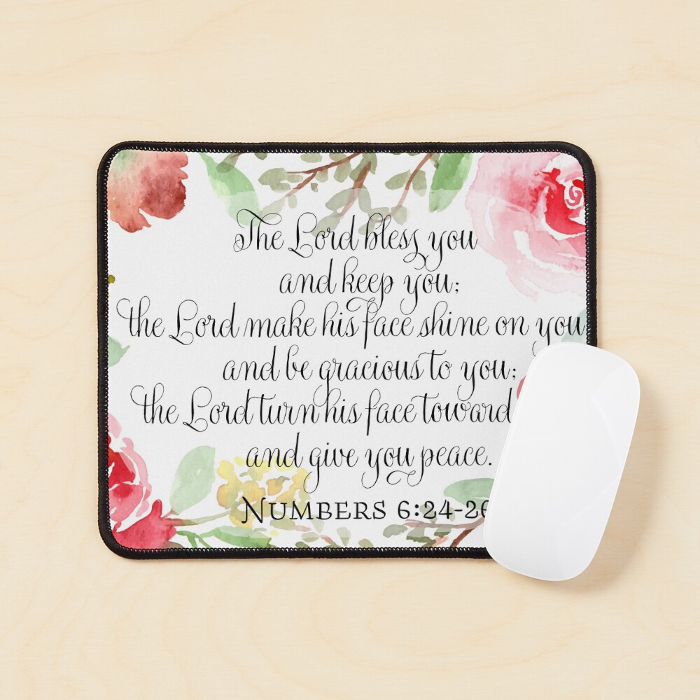 "The Blessing | Numbers 6:24-26 | Scripture Art" Sticker for Sale by ...