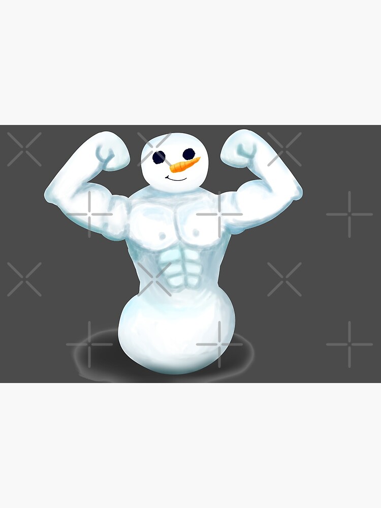 "Buff Snowman, Snow-Manly" Art Board Print for Sale by JavaDraws ...