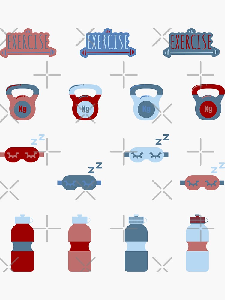 "Sticker sheet Sport, Work Out, Weight Lifting, " Sticker by ...