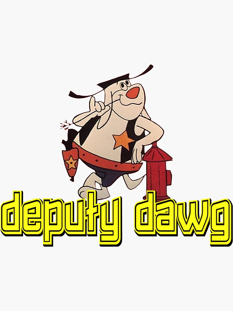 "Deputy dawg Morning Cartoons 1" Sticker for Sale by JohndavidHenson ...