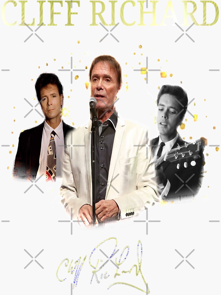 "Bands Top Selling Cliff Richard Funny Men Fan" Sticker for Sale by ...