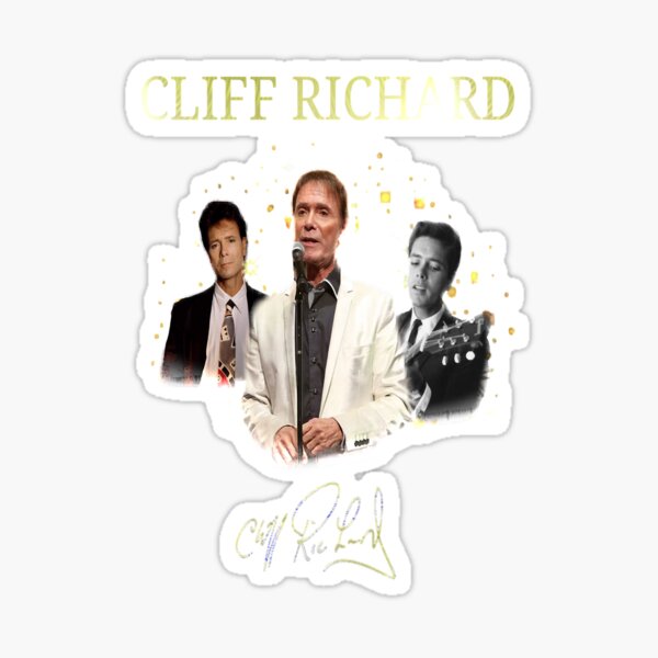 "Bands Top Selling Cliff Richard Funny Men Fan" Sticker for Sale by ...