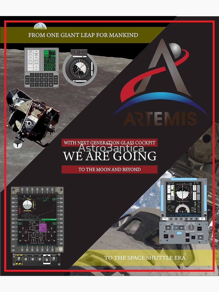 "Artemis Program" Poster for Sale by Astro3antica | Redbubble