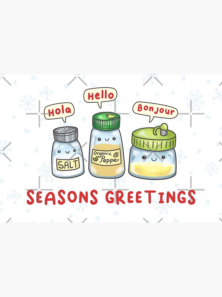 "FUNNY SEASON'S GREETINGS PUN" Poster for Sale by Lakisha0326 | Redbubble