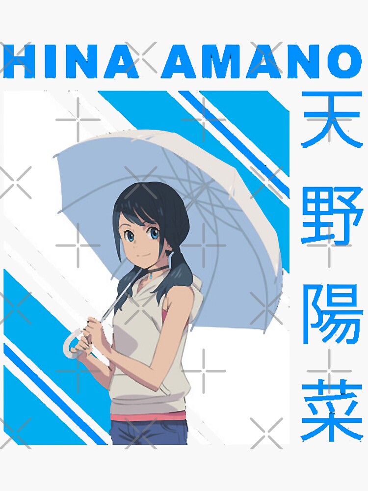 "Anime Amano poster" Sticker by CariniBrown | Redbubble