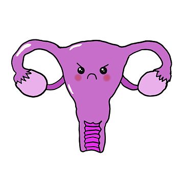 "Angry uterus" Sticker for Sale by Tamm-art | Redbubble