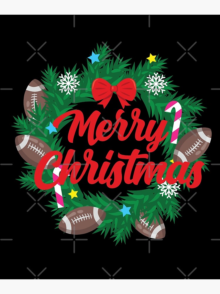 "Merry Christmas Wearth American Football" Poster for Sale by 2djazz ...