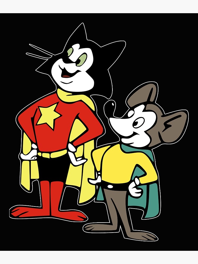 "Anime Courageous cat with Minute Mouse" Poster for Sale by ...