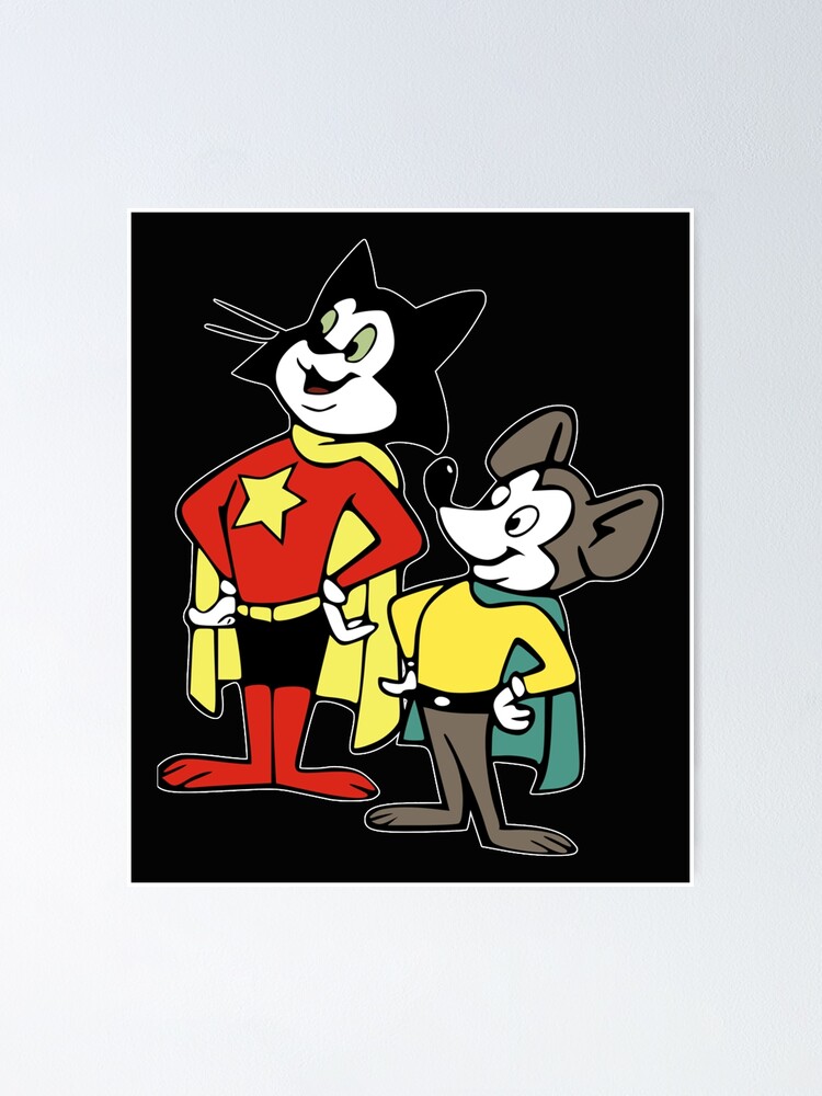 "Anime Courageous cat with Minute Mouse" Poster for Sale by ...