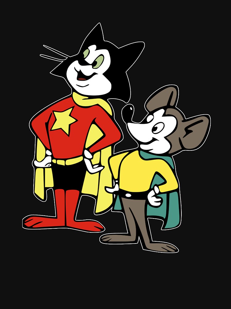 "Anime Courageous cat with Minute Mouse" Essential T-Shirt for Sale by ...