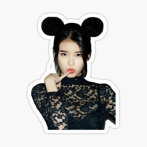 "IU" Sticker by zahraaxix | Redbubble
