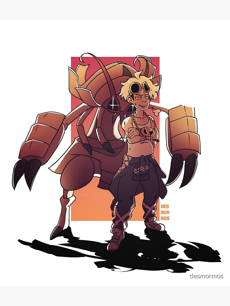 "Pokemon - Guzma and Golisopod" Poster by desmormos | Redbubble