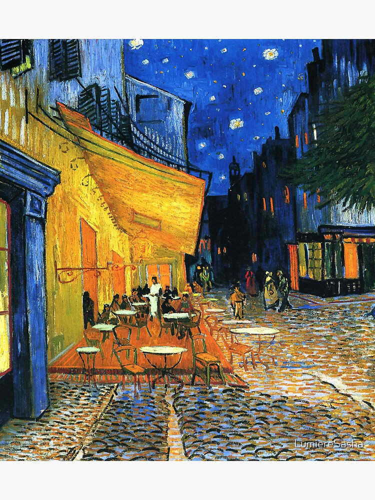 "The Cafe Terrace on the Place du Forum Arles at Night-Vincent van Gogh ...