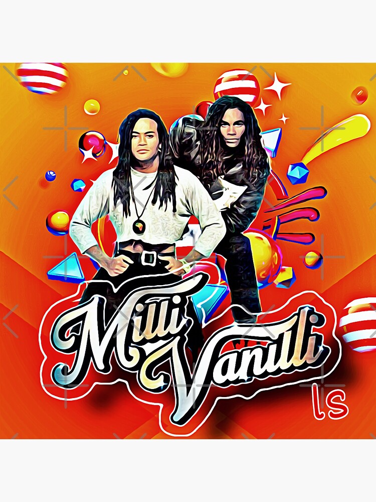 "Milli Vanilli" Sticker for Sale by V2711S | Redbubble