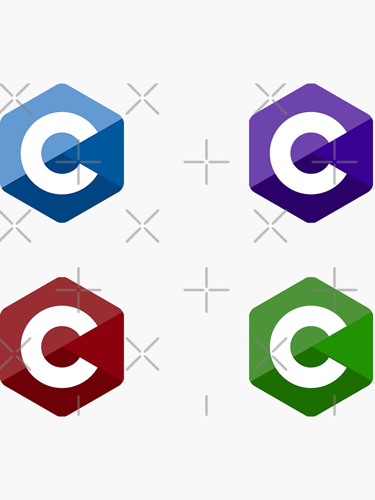 "C Programming Color Set" Sticker for Sale by EmbeeGraphics | Redbubble