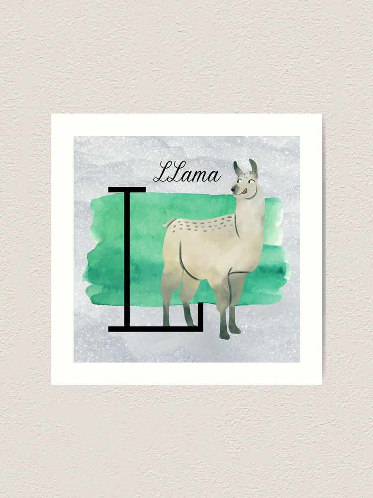 "English Alphabet Alpha Letter L | Watercolor Animal Phonetic Alphabet ...