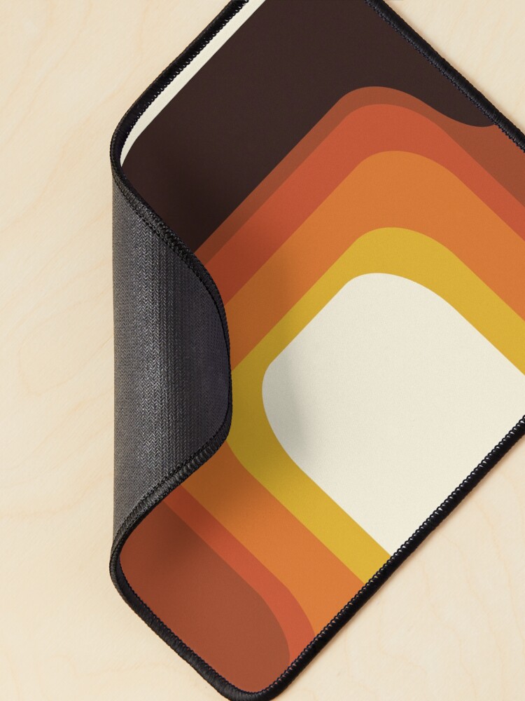 "Mid-Century Modern Meets 1970s Orange Rainbow" Mouse Pad for Sale by ...