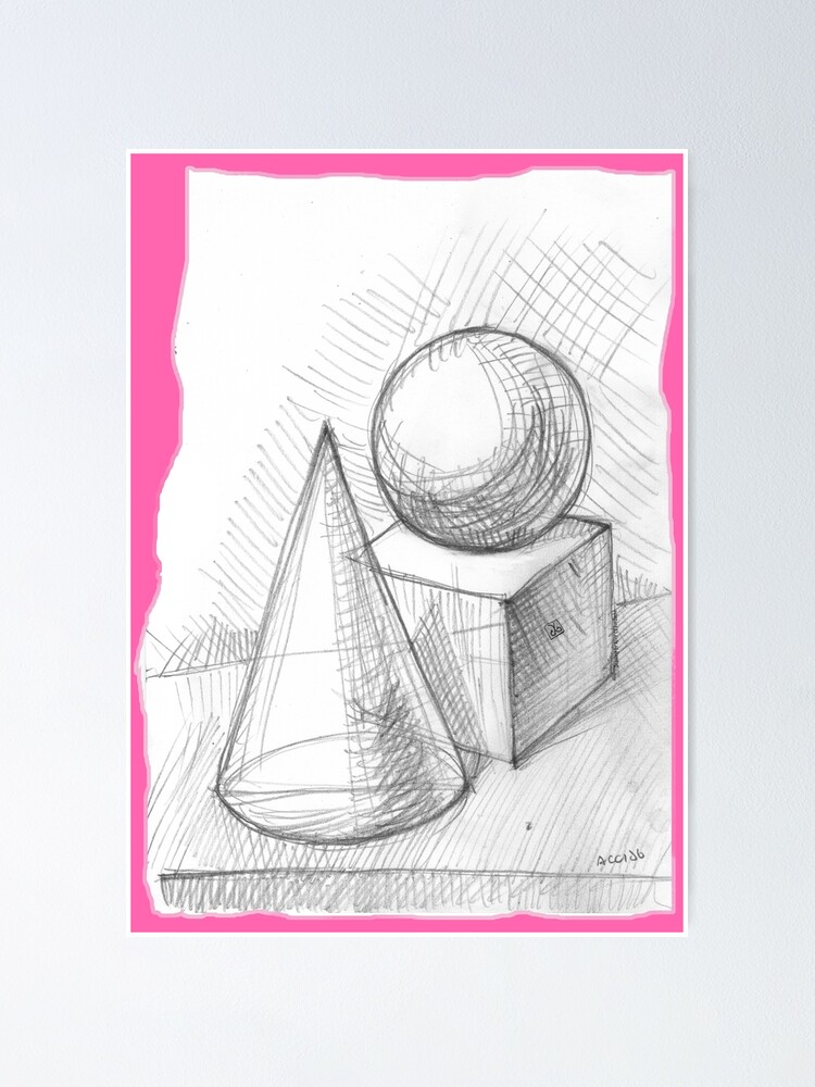 "Still Life With With Geometrical Objects (Drawing by Alice CCI ...