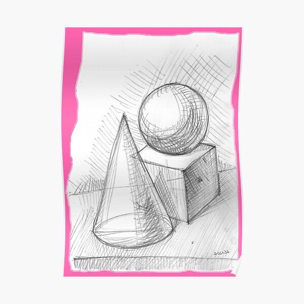 "Still Life With With Geometrical Objects (Drawing by Alice CCI ...