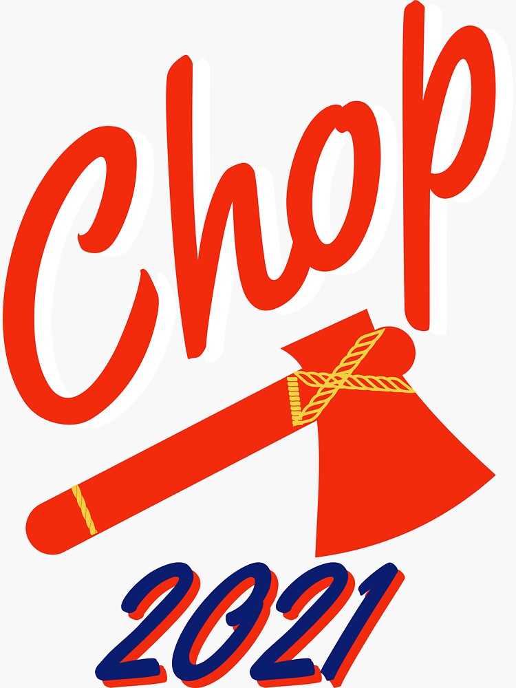 "Chop 2021 Atlanta world champions baseball themed design with a red ...