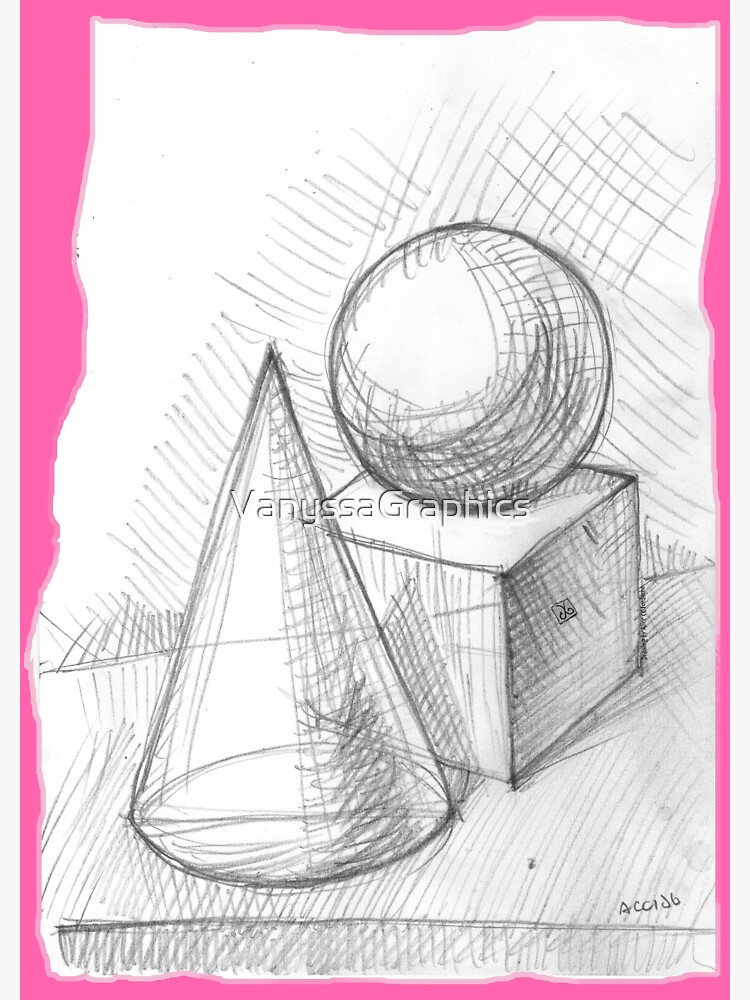 "Still Life With With Geometrical Objects (Drawing by Alice CCI ...