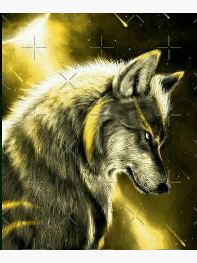 "Wolf bright glittered sparkling colors 3D shirts. " Poster for Sale by ...