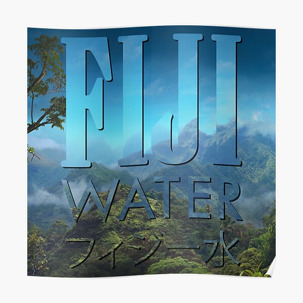 "Fjii Water Vaporwave" Poster by bery- | Redbubble