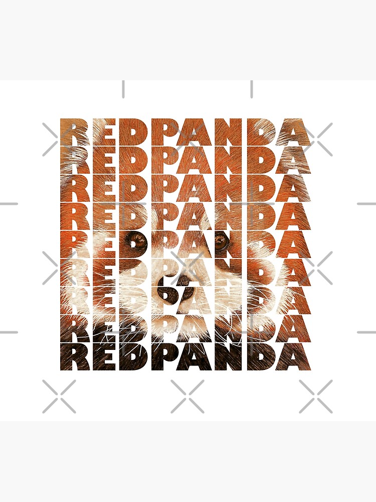 "Red panda" Poster for Sale by LaraPlume | Redbubble