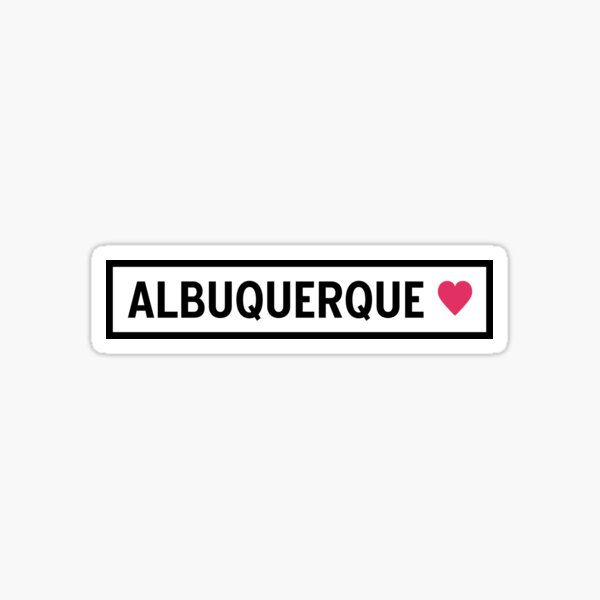 "Albuquerque" Sticker for Sale by alison4 | Redbubble