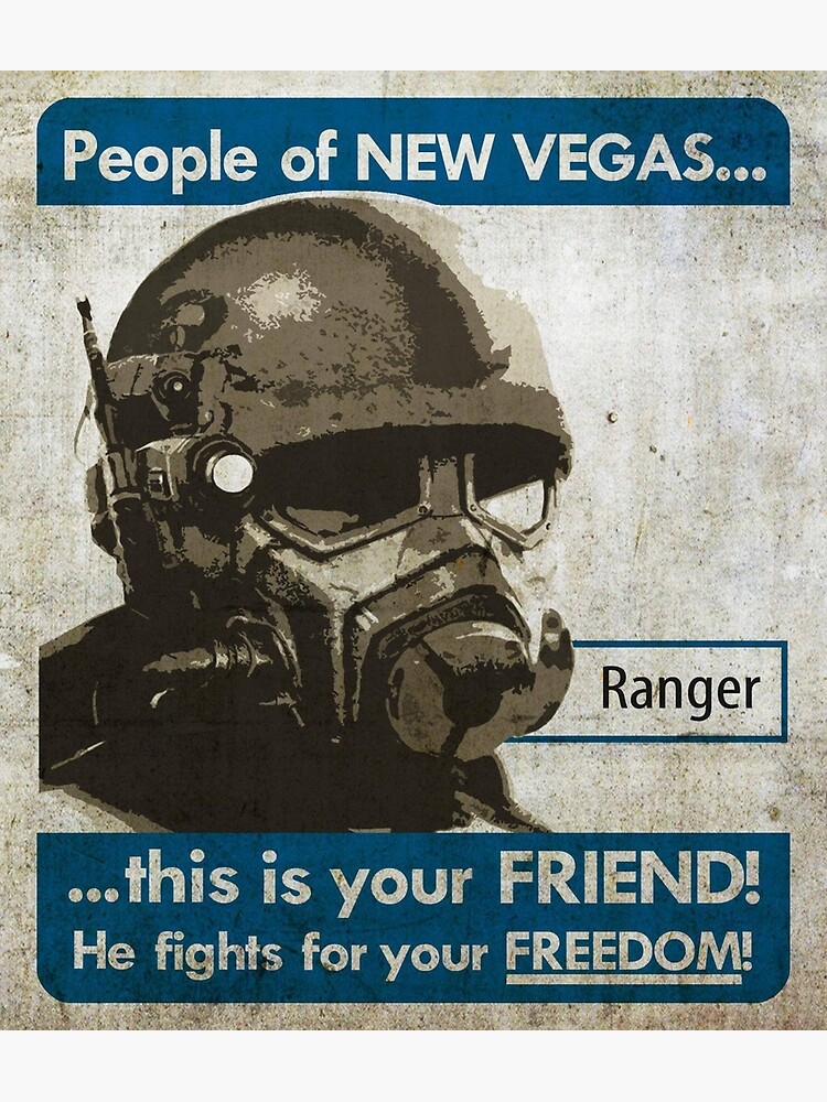 "NCR Ranger 'Fights for your Freedom' Propaganda Poster - Fallout: New ...