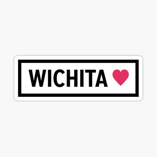 "Wichita" Sticker for Sale by alison4 | Redbubble