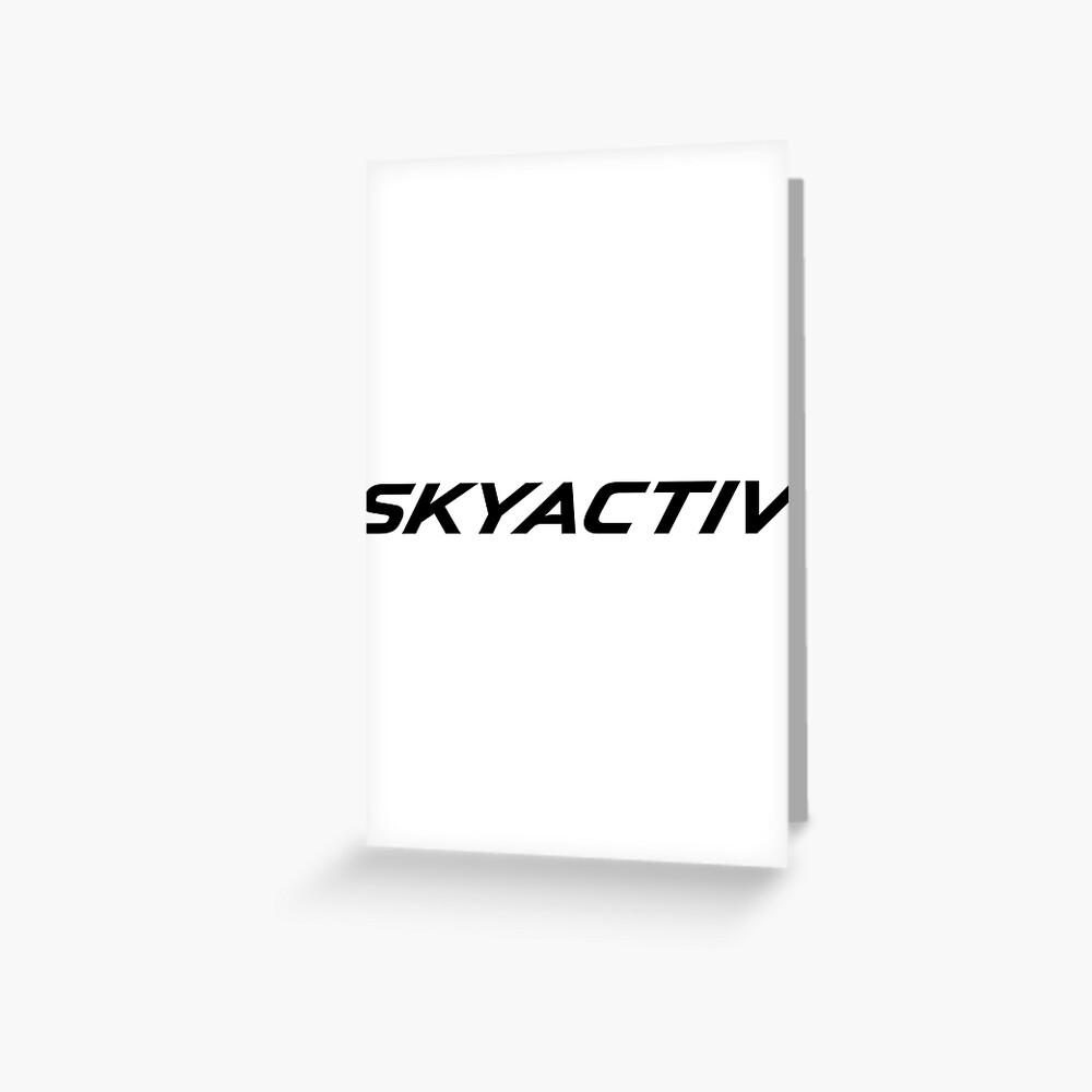 "Skyactiv Technology Logo" Greeting Card for Sale by Brookerino | Redbubble