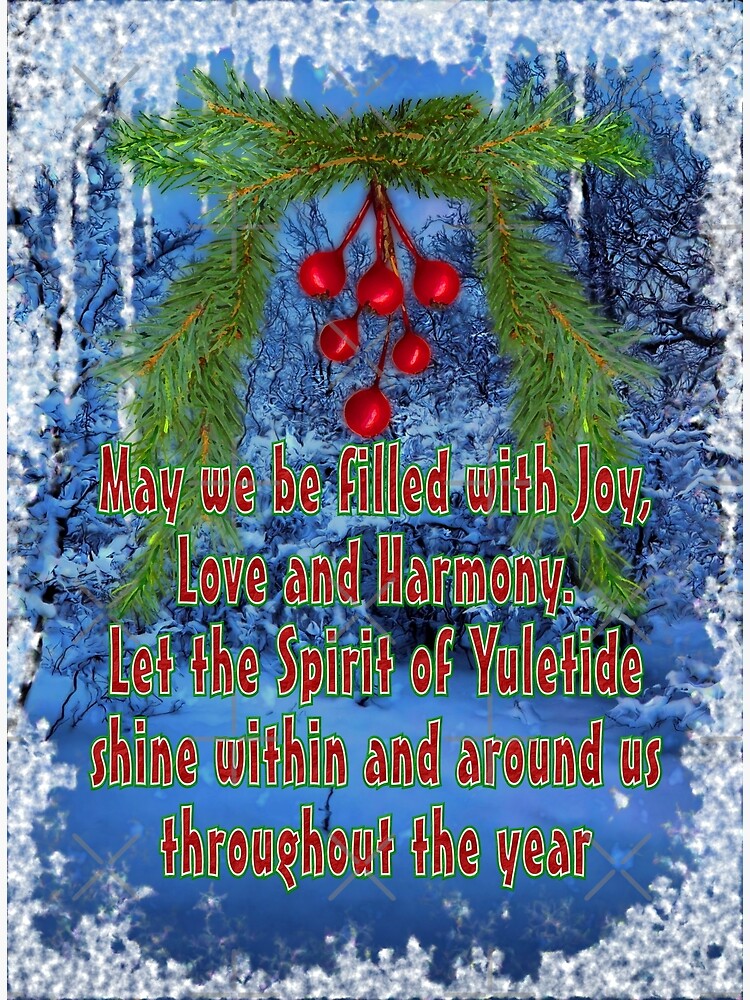 "YULETIDE BLESSING" Poster for Sale by PapaSquatch | Redbubble