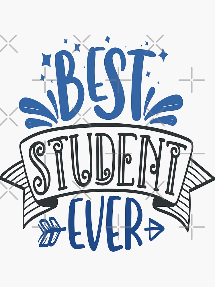 "Best Student Ever" Sticker by FOX1999-Design | Redbubble